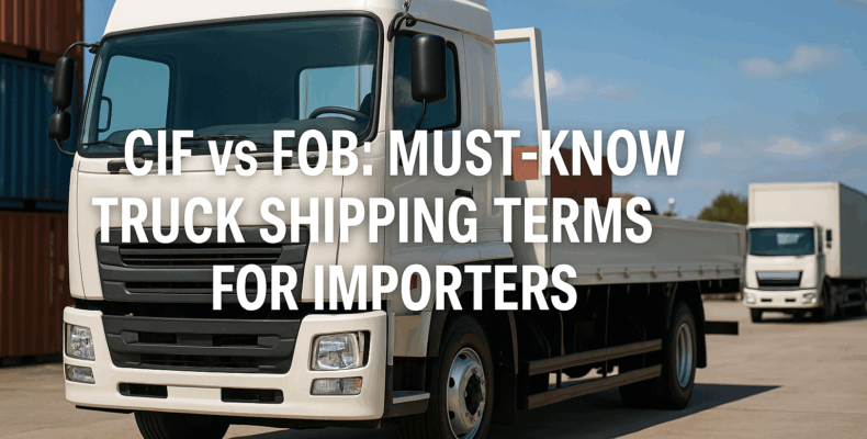 CIF vs FOB: Must-Know Truck Shipping Terms for Importers