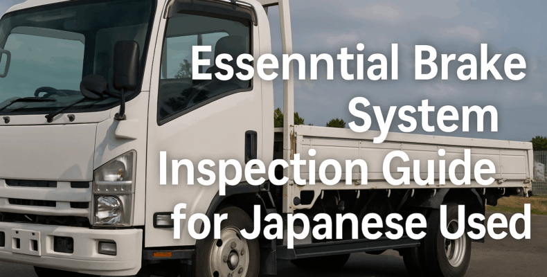 Essential Brake System Inspection Guide for Japanese Used