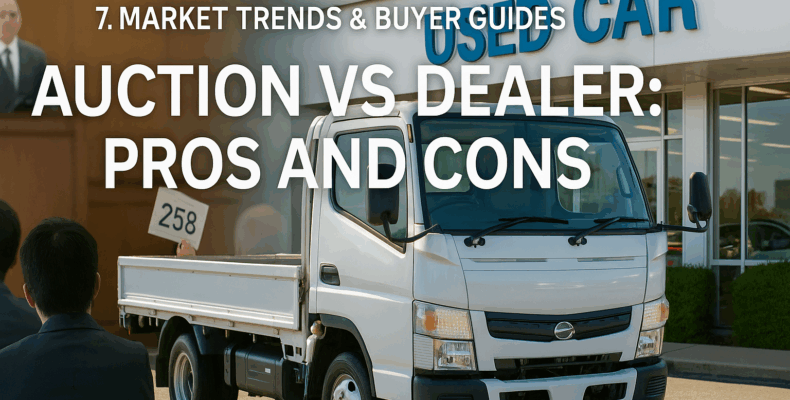 Auction vs Dealer: Best Way to Buy Japanese Used Trucks