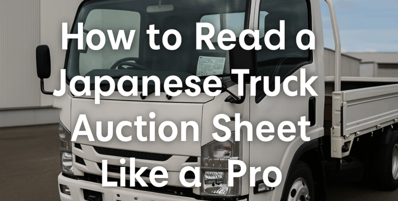 How to Read a Japanese Truck Auction Sheet Like a Pro