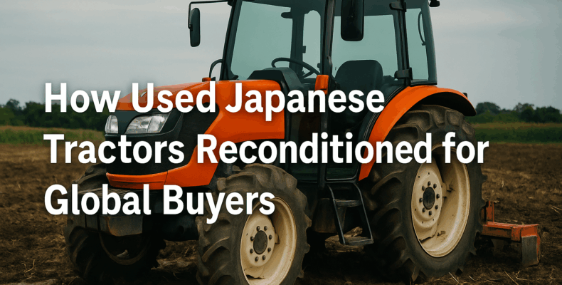 How Used Japanese Tractors Reconditioned for Global Buyers