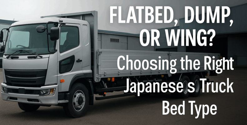 Flatbed Dump, or Wing? Choosing the Right Japanese Truck Bed