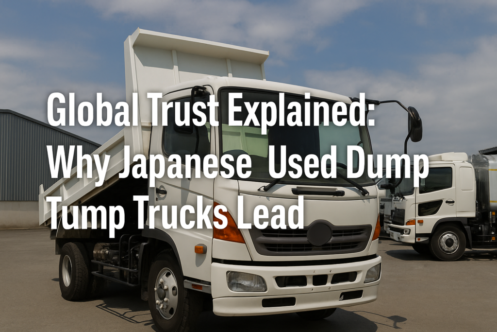 Global Trust Explained: Why Japanese Used Dump Trucks Lead