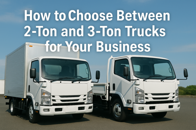 How to Choose Between 2-Ton and 3-Ton Trucks for Business