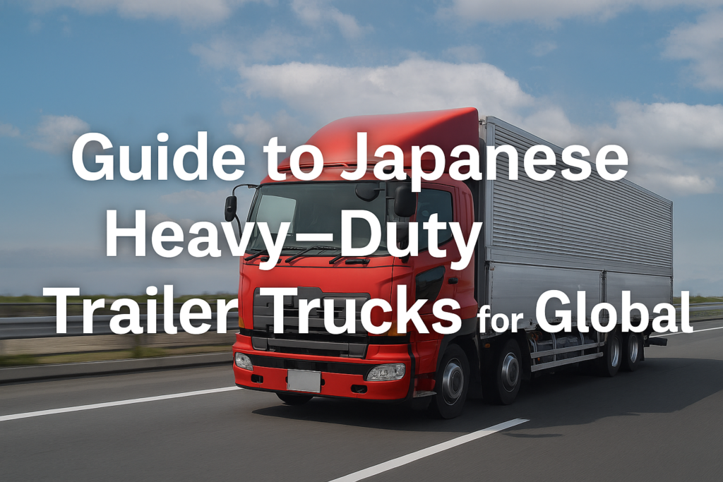 Guide to Japanese Heavy-Duty Trailer Trucks for Global