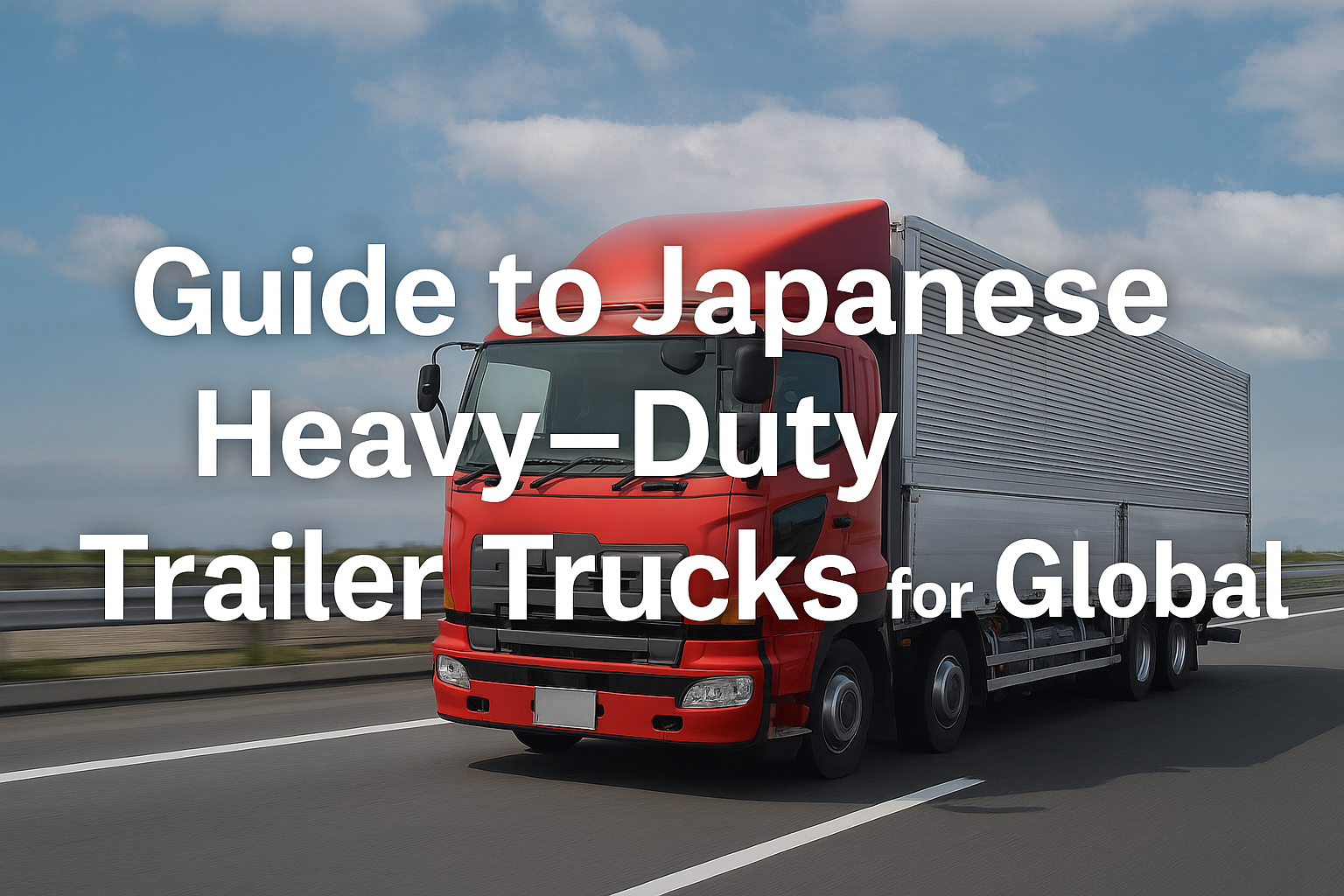 Guide to Japanese Heavy-Duty Trailer Trucks for Global