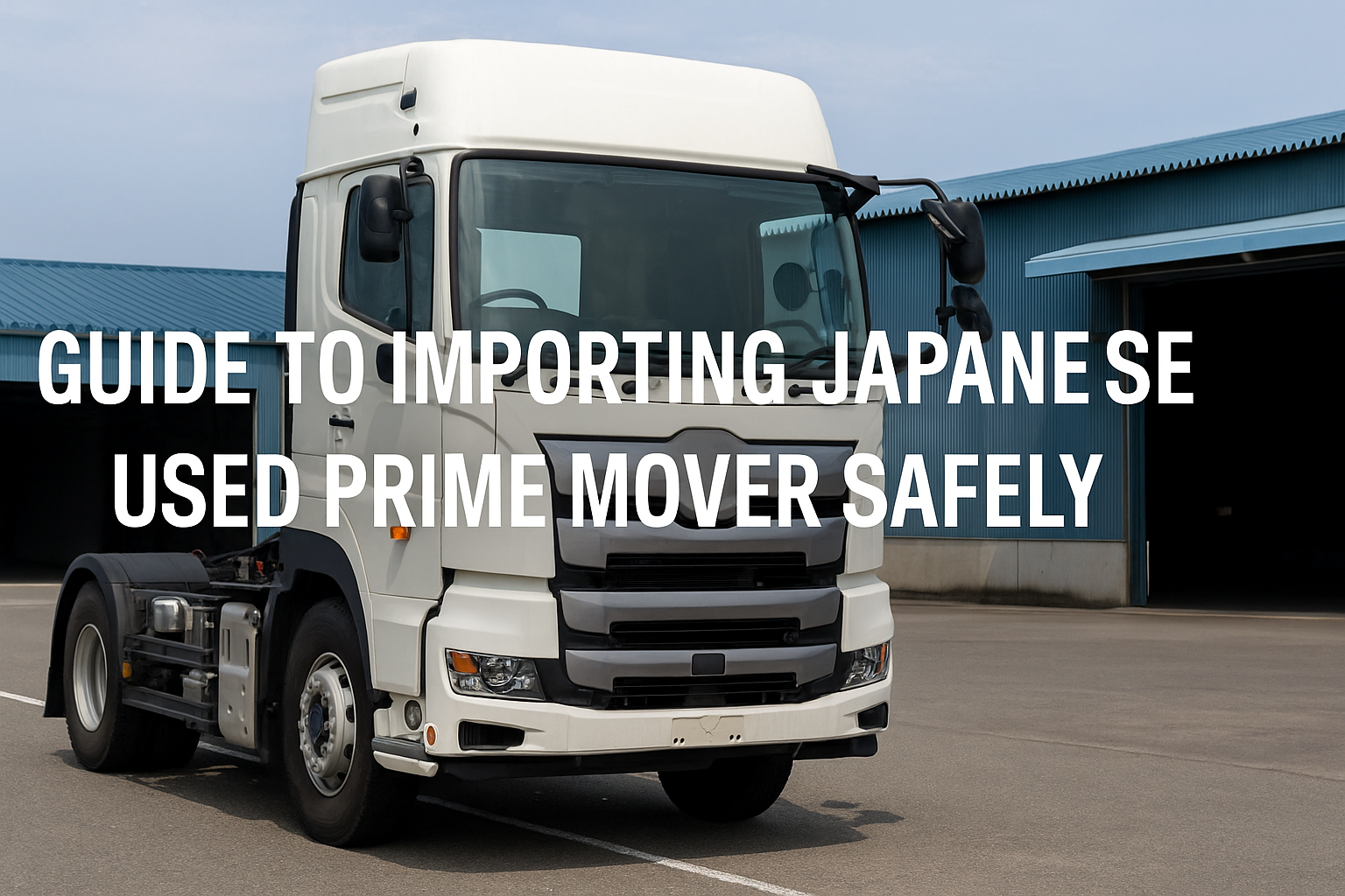Guide to Importing Japanese Used Prime Movers Safely