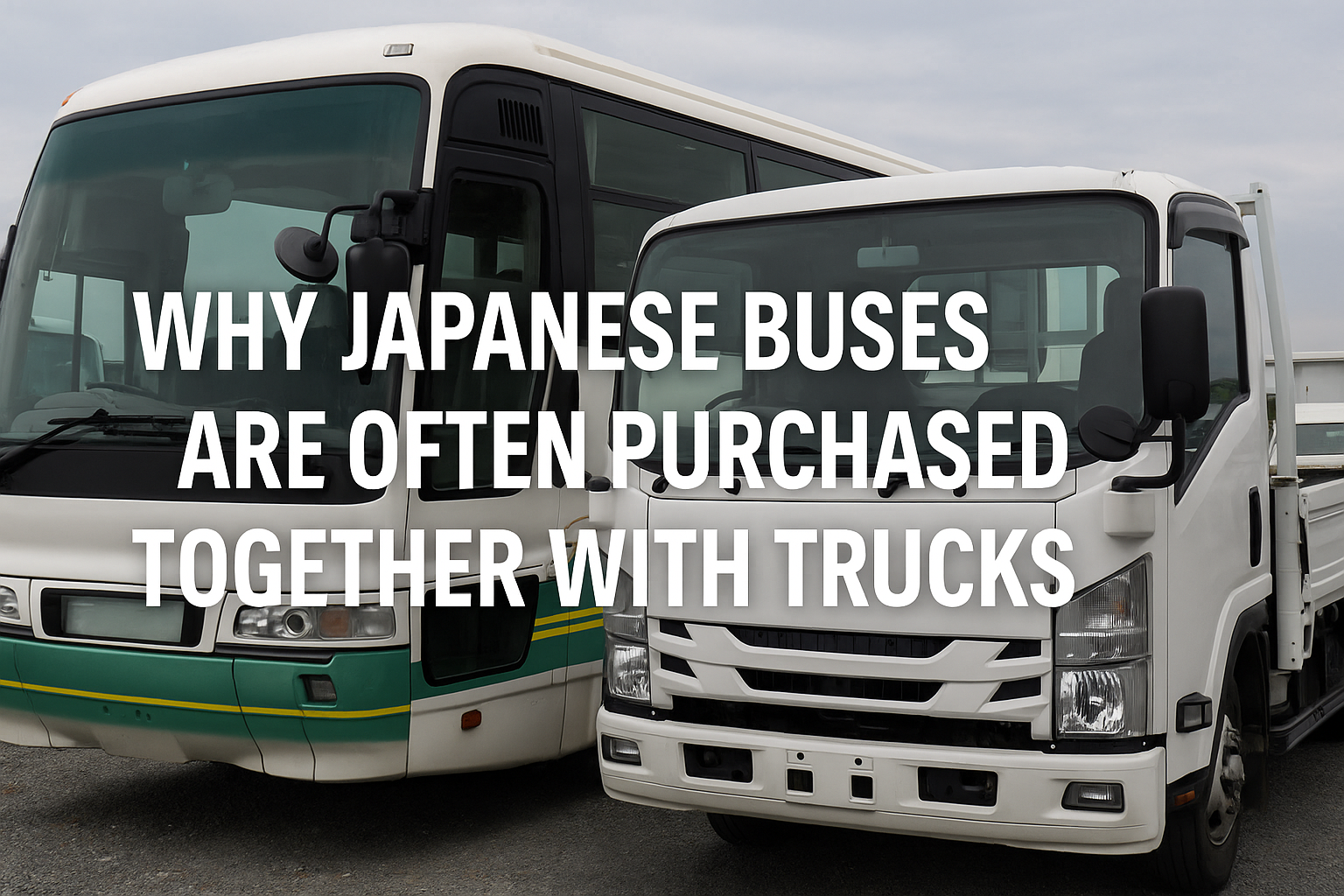 Why Japanese Buses Are Often Bought Together with Used Truck